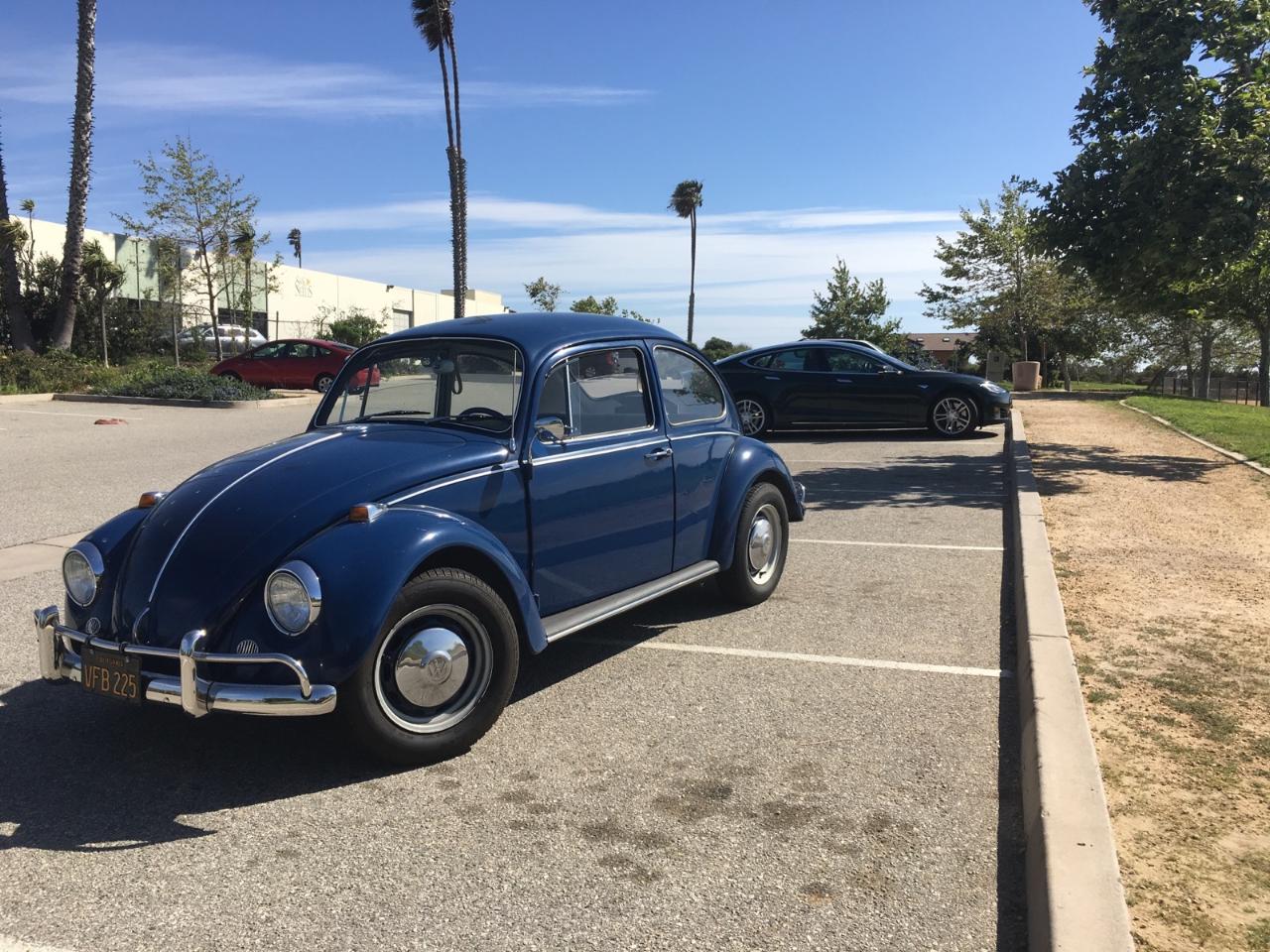 1967 Volkswagen Beetle 'eBug' electric car first drive
