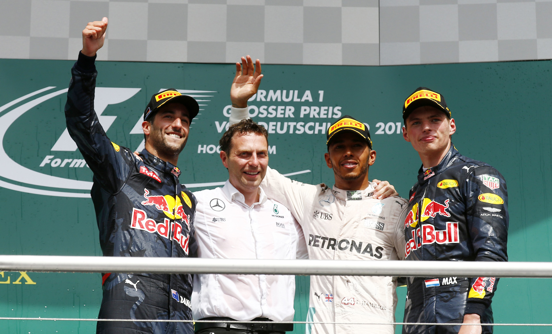Hamilton wins 2016 Formula One German Grand Prix, Ricciardo and ...