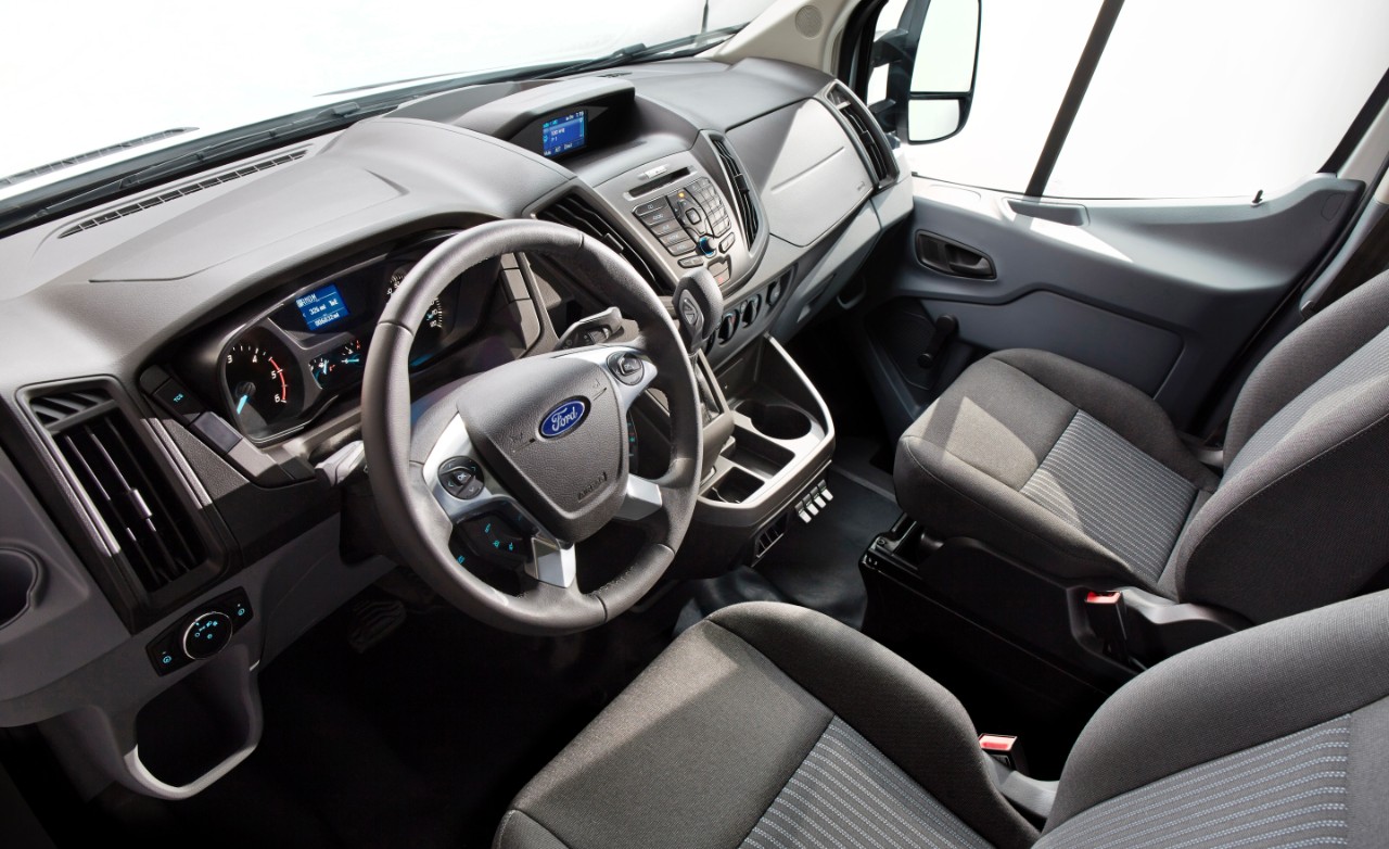 Electric Ford Transit van conversion shown by Inventev at Detroit Auto Show