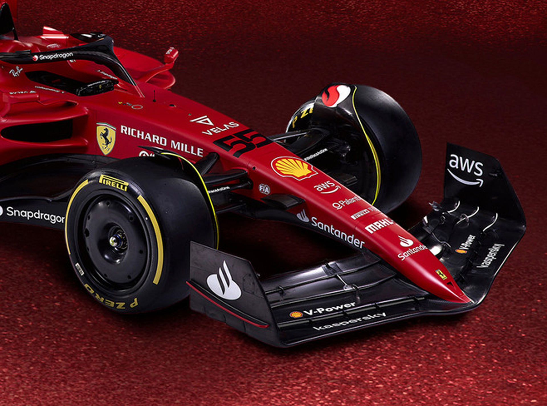 2022 Ferrari F1-75 Formula One race car makes debut