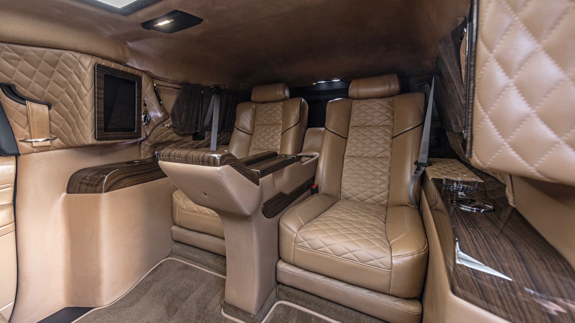 Armored Cadillac Escalade doubles as a leather-lined, bulletproof ...