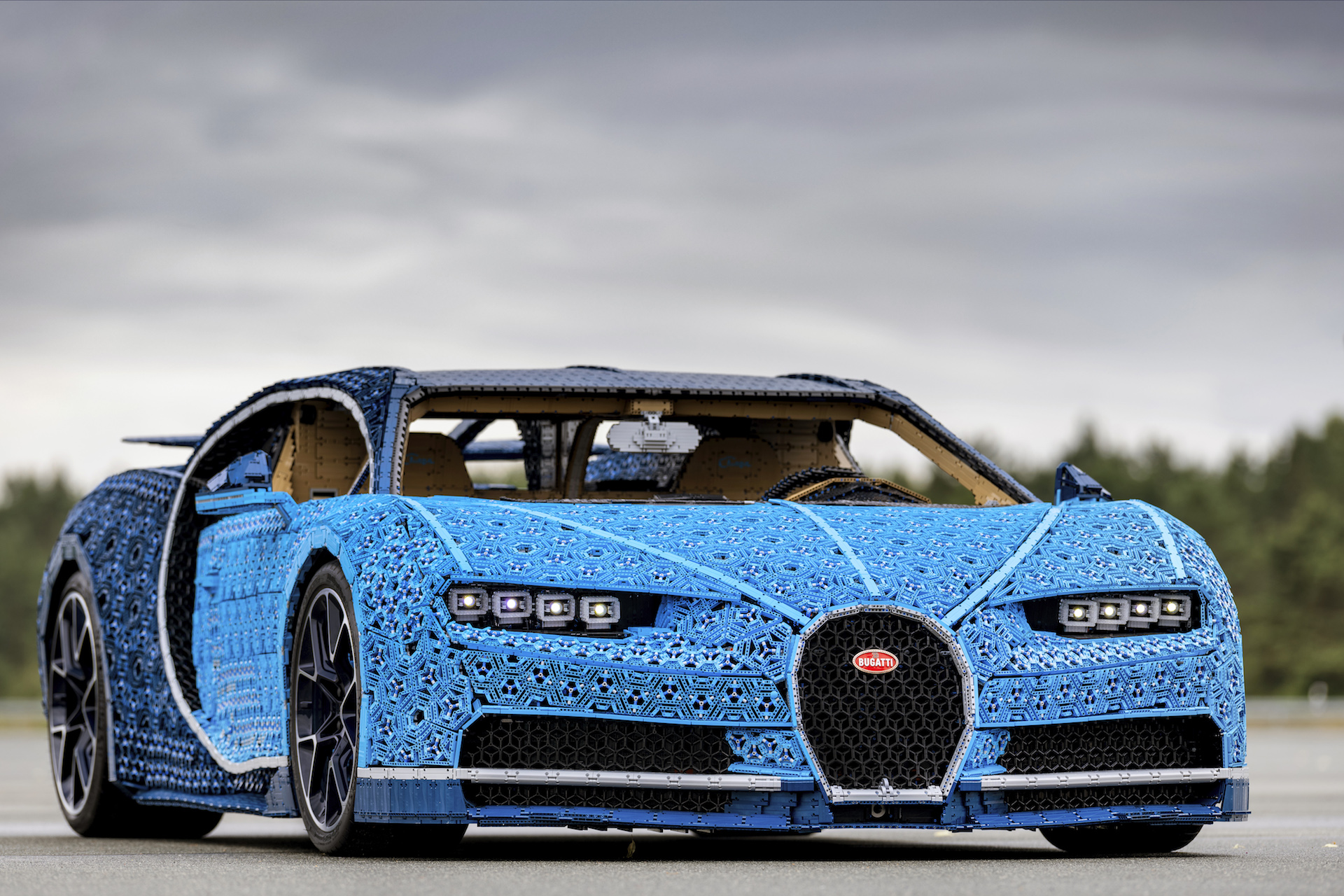 This Life size Drivable Lego Bugatti Chiron Has 2 304 Electric Motors