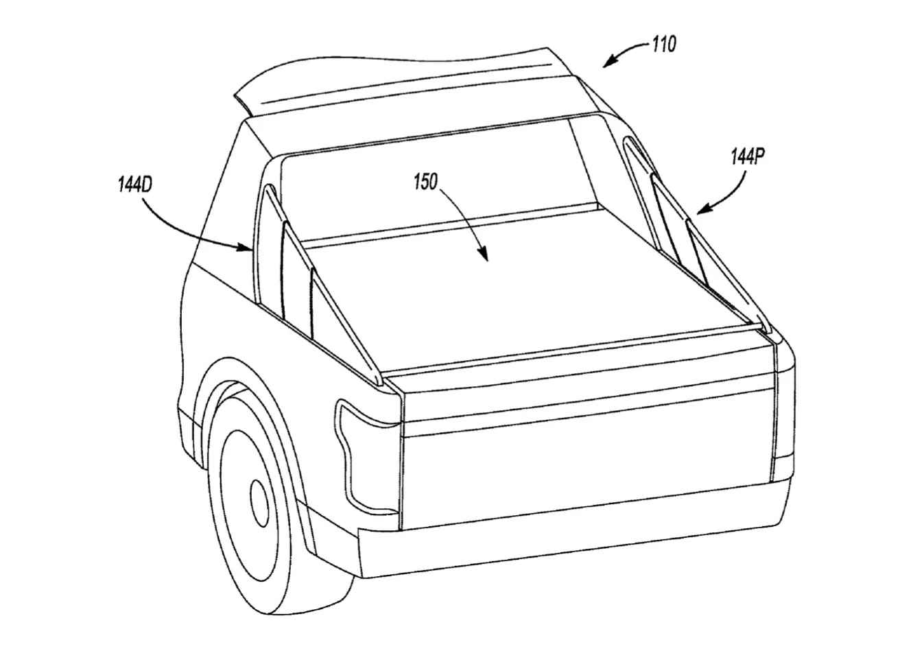 Ford designing deployable bed fins for enhanced efficiency