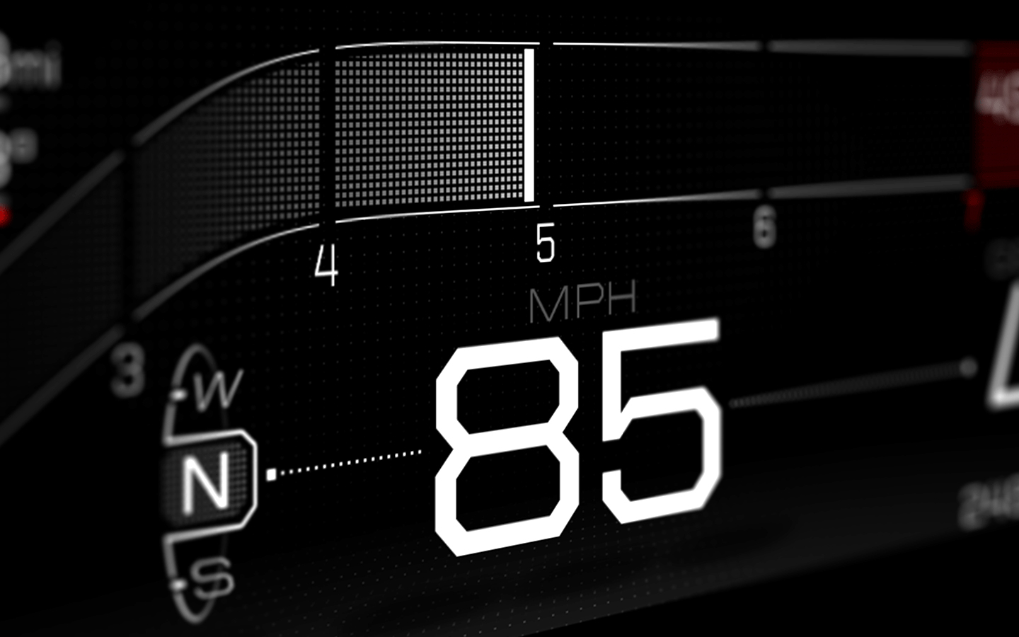 Ford GT gauge cluster changes to fit the driving mode