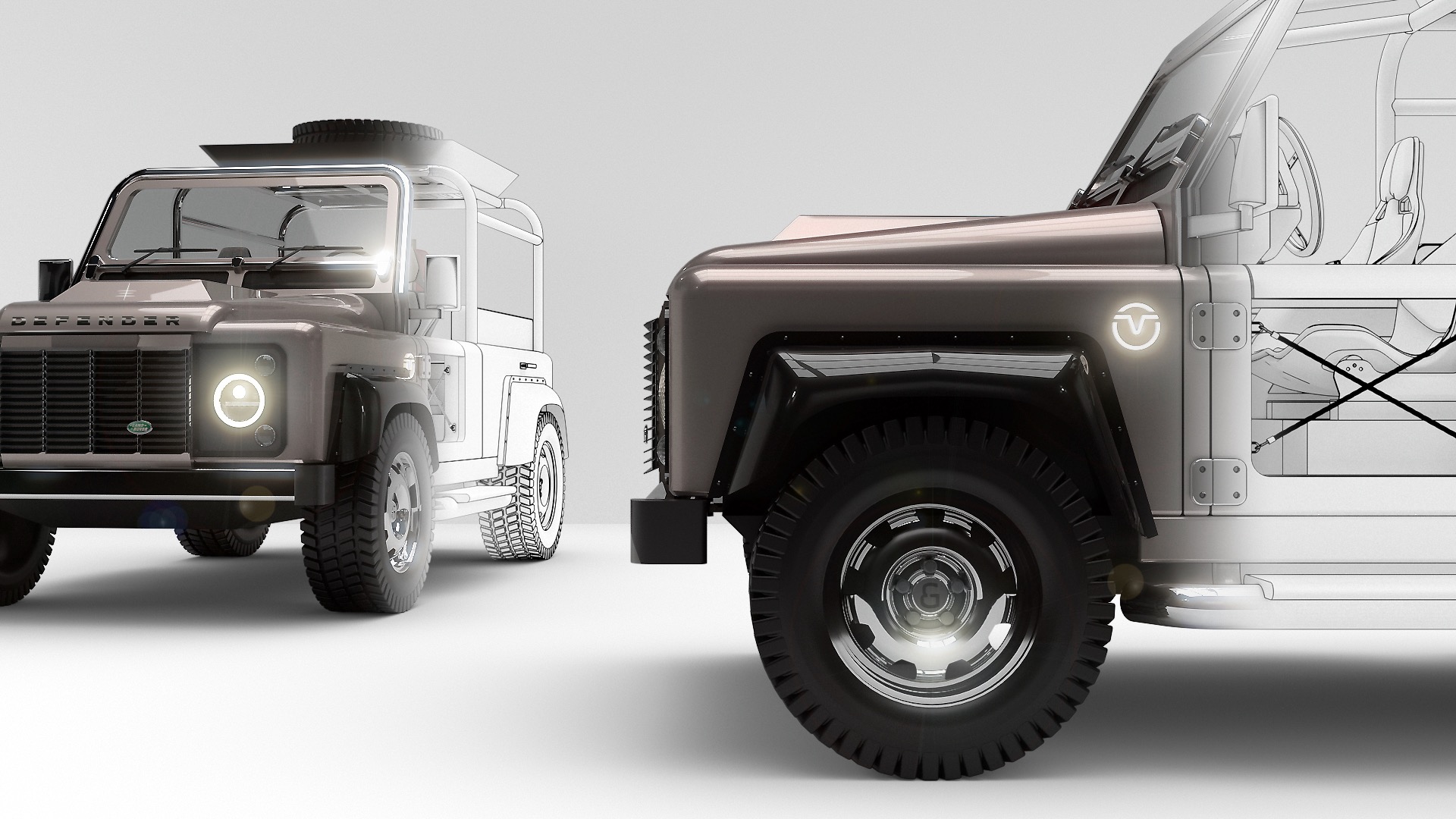 Everrati designed a Land Rover Defender EV for super yacht owners