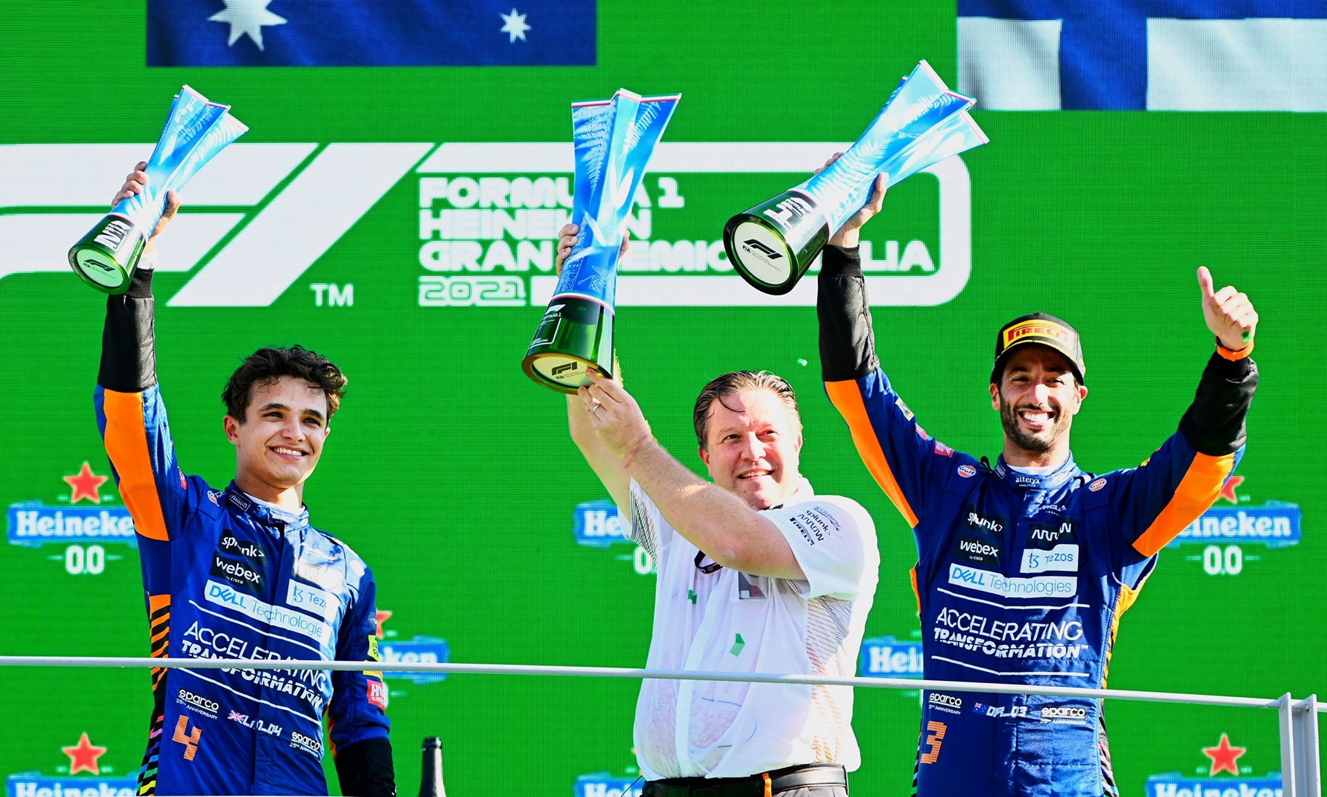 Ricciardo takes Italian Grand Prix win after Verstappen and Hamilton crash