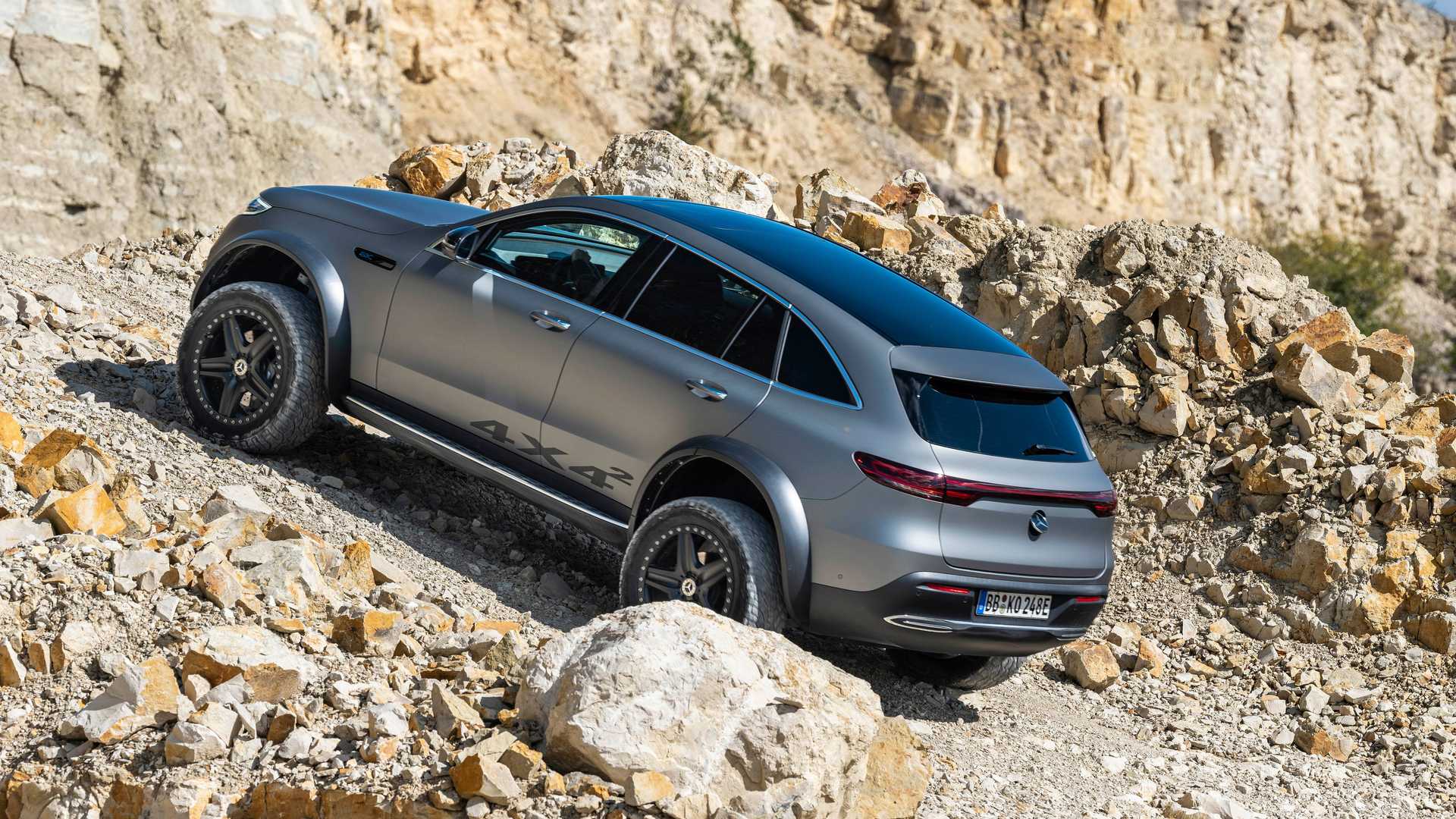 Mercedes-Benz EQC 4x4 scouts the trail for an electric G-Wagen