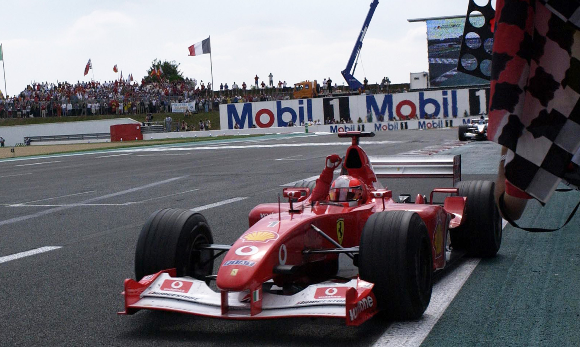 Michael Schumacher's 2002 Ferrari Formula One car fetches $5.9M at auction