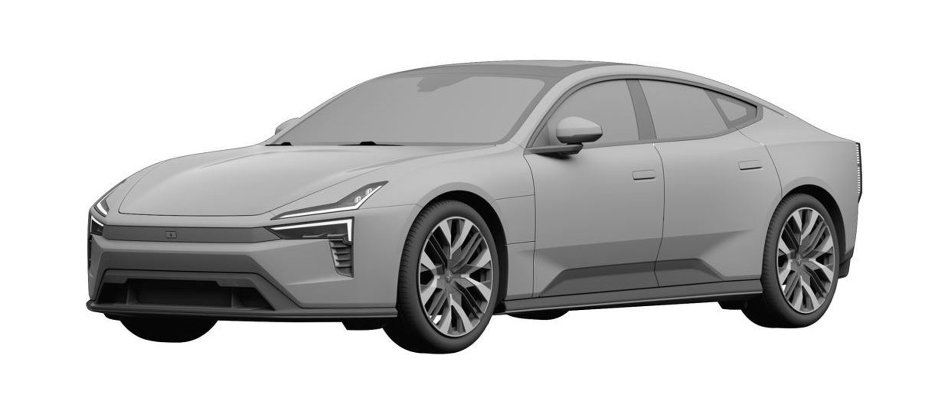 Patent drawings likely show production Polestar 5