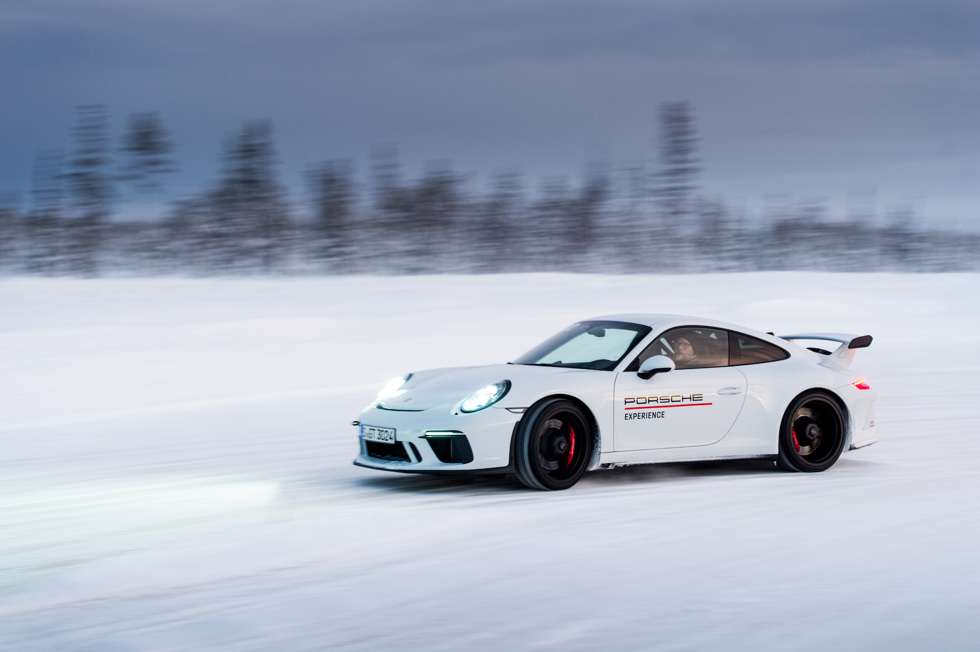 Catch my drift: Porsche’s Ice Force Pro driving school graduates snow PhDs