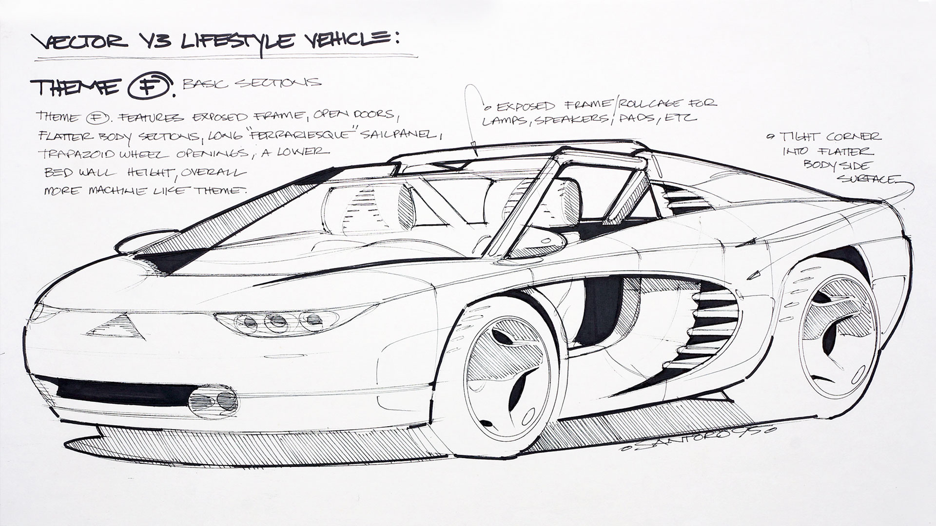 See the supercars that never made it out of Vector’s design studio