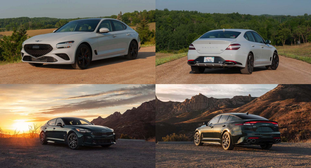 2022 Kia Stinger vs 2022 Genesis G70: Compare Cars