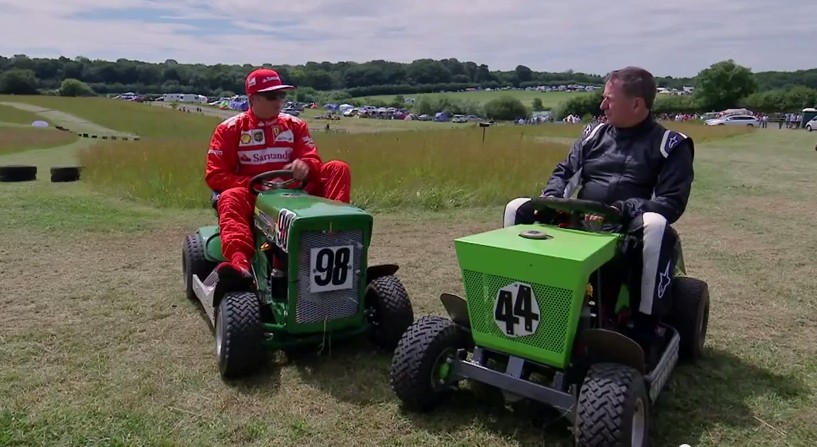 Lawnmower Racing With Kimi Räikkönen: Video