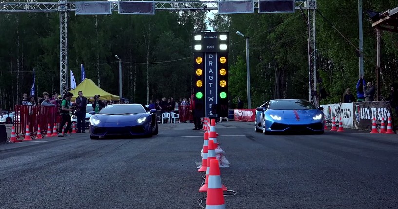 Lamborghini Aventador Goes Up Against Huracán In Stock Supercar Battle ...