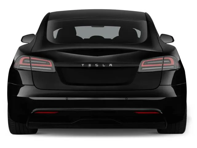 Tesla Model S Back View Tesla Model S Plaid Rental Miami Exotic Car