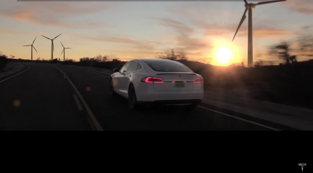 Tesla fan commercial: electric car rescue from post-apocalyptic landscape