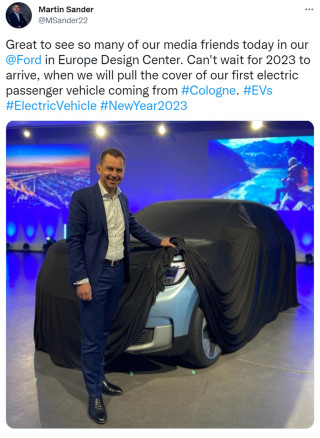 Ford teases electric crossover based on VW Group's MEB platform